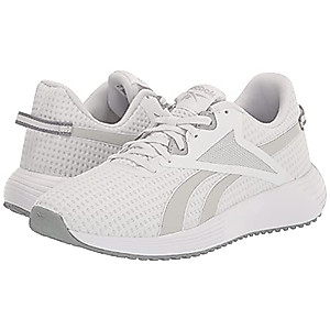 Reebok womens Lite Plus 3.0 Running Shoe, White/Silver Metallic/Pure Grey, 7.5 US