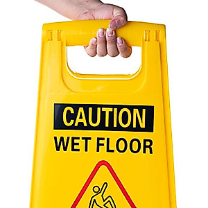 Simpli-Magic 79192 Wet Floor Caution Signs, Basic, Yellow, 3 Pack
