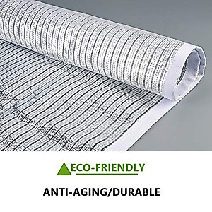 DJYTUSB 70% Sun Shade Cloth Fabric Garden Aluminum Foil Sun Shade Net Reflective Silver Sun Shelter Garden Awnings Sunshade Mesh Tarp Outdoor Shading Fence Screen (Color : 1x2m(3x6ft))