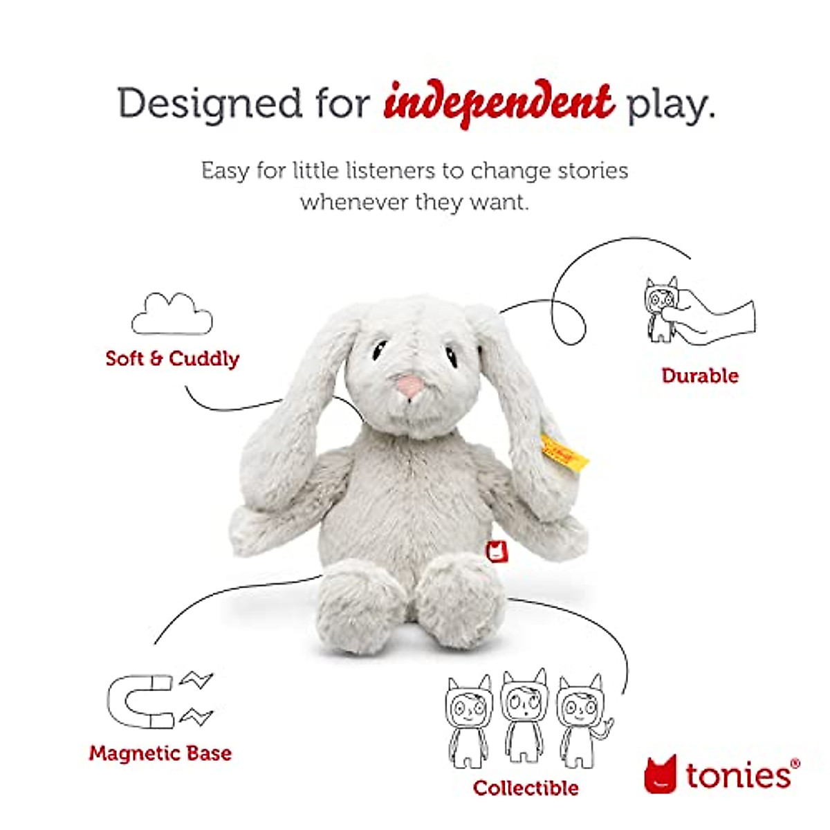 Tonies x Hoppie Rabbit Plush Audio Play Character from Steiff