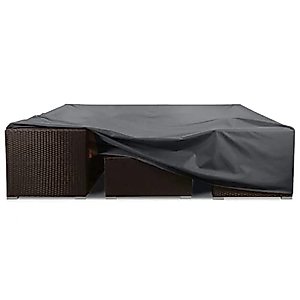 YoungBee Patio Furniture Set Covers,Rectangular/Square Patio Table Cover Waterproof, Windproof, Upgraded Tear-Resistant 420D Oxford Large Outdoor Furniture Covers 138" W x 79" D x 28" H