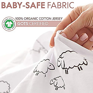 VOLHA&CO Bassinet Fitted Sheets for Halo Bassinest Swivel Sleeper - 100% Cotton Jersey Knit 3-Pack