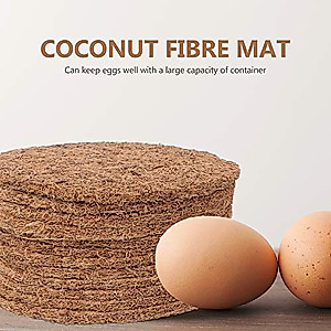 TEHAUX 12pcs Bird Nesting Pad Coconut Fiber Substrate Bird Nest Racing Mat Pigeon Breeding Eggs Materials for Finch Chicken Smalll Animals
