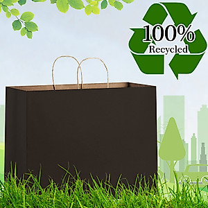 Eupako Kraft Paper Bags with Handles, 5.25x3.75x8 White Small Gift Bags, Kraft Shopping Bags, Party Favor Bags, Retail, Business, Merchandise for Valentine's Day, Mother's Day (Pack of 25)