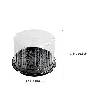 10 Pack 6-Inch Reusable Transparent Round Plastic Cake Boxes – Ideal for Cookies, Cheesecake, Bakery Packaging, and Mousse
