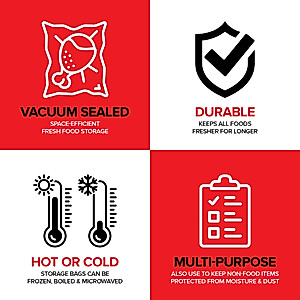 8" & 11" x 50' Vacuum Seal Bags Rolls (Combo Pack), Vacuum Seal Bags for Food Saver, Freezer, Microwave, and Boil Safe Vacuum Sealer Bags Rolls