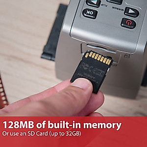 Magnasonic All-in-One High Resolution 24MP Film Scanner, Converts 35mm/126KPK/110/Super 8 Films, Slides, Negatives into Digital Photos, Vibrant 2.4" LCD Screen, Impressive 128MB Built-in Memory