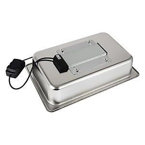 400W Stainless Steel Food Warmer Commercial Buffet Kitchen Chafing Dish with 2 Pans 9L Double Compartment Countertop Food Server Heater for Restaurant Hotels Catering Parties