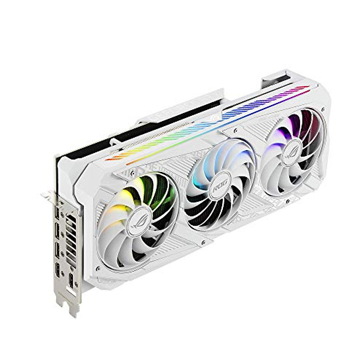 ASUS ROG STRIX NVIDIA GeForce RTX™ 3080 White OC Edition Gaming Graphics Card (PCIe 4.0, 10GB GDDR6X, HDMI 2.1, DisplayPort 1.4a, White color scheme, Axial-tech Fan Design, 2.9-slot, Super Alloy Power