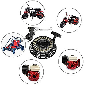 GREHUA Pull Recoil Starter Brake Handle Lever for CT200U BT200X CT200U-EX Predator 212cc 196cc 6.5hp GX160 GX200 Baja Warrior MB165 Massimo TrailMaster MB200 Hammerhead 80T Go Kart Mini Bike Parts