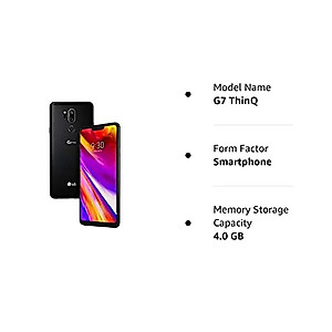 LG - G7 ThinQ for Verizon - 64GB - 6.1in QHD Display - Aurora Black (Renewed)