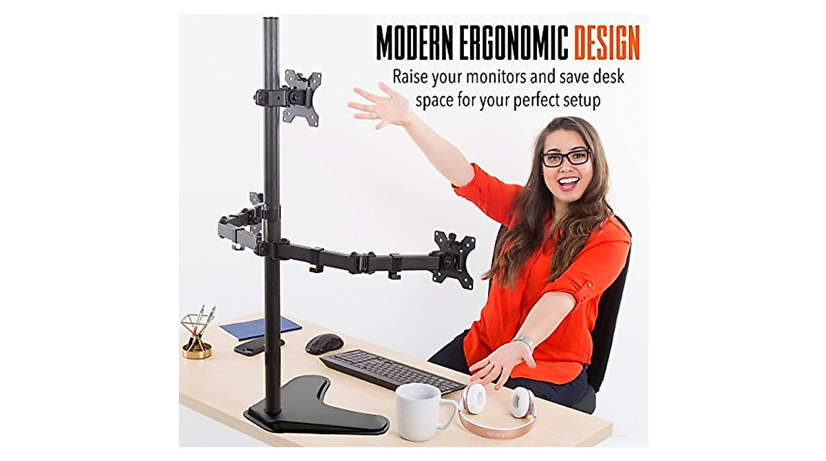 Stand Steady Triple Monitor Desk Stand | VESA Mount
