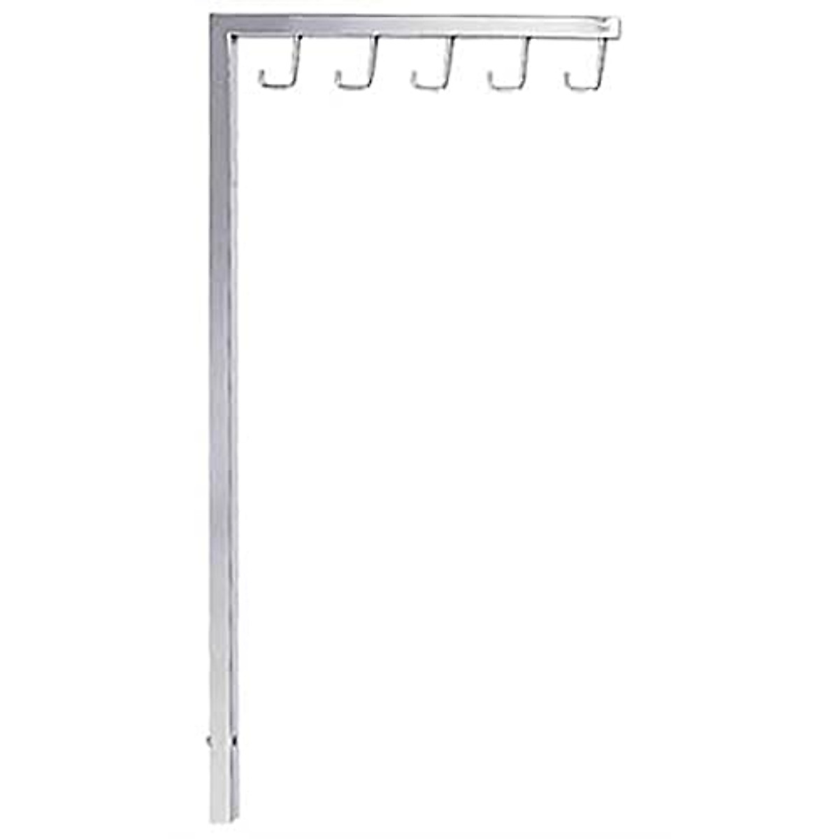 SSWBasics Interchangeable J-Hook Chrome Straight Arm for Clothing Rack - Set of 2