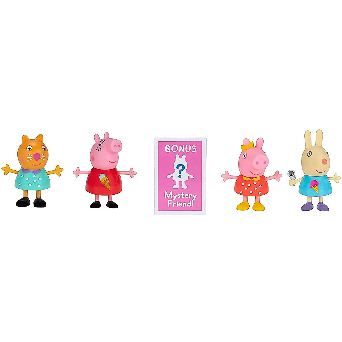 Peppa Pig Family Beach Day Playset, 13 Pieces - Includes Family Character Figures, Accessories & Bonus Mystery Friend - Summer Toy Gift for Kids - Ages 2+