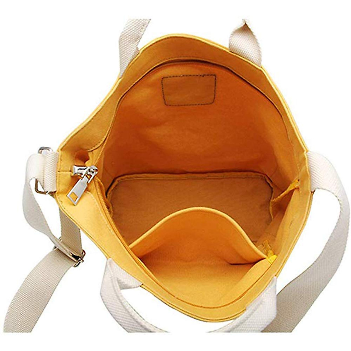 Belsmi Shoulder Bag Canvas Totes Bag Shopping Cotton Crossbody Travel Weekend Handbag Work Bag (Large, Grey)