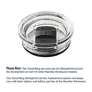 YETI Rambler 20 oz Travel Mug, Stainless Steel, Vacuum Insulated with Stronghold Lid, Charcoal