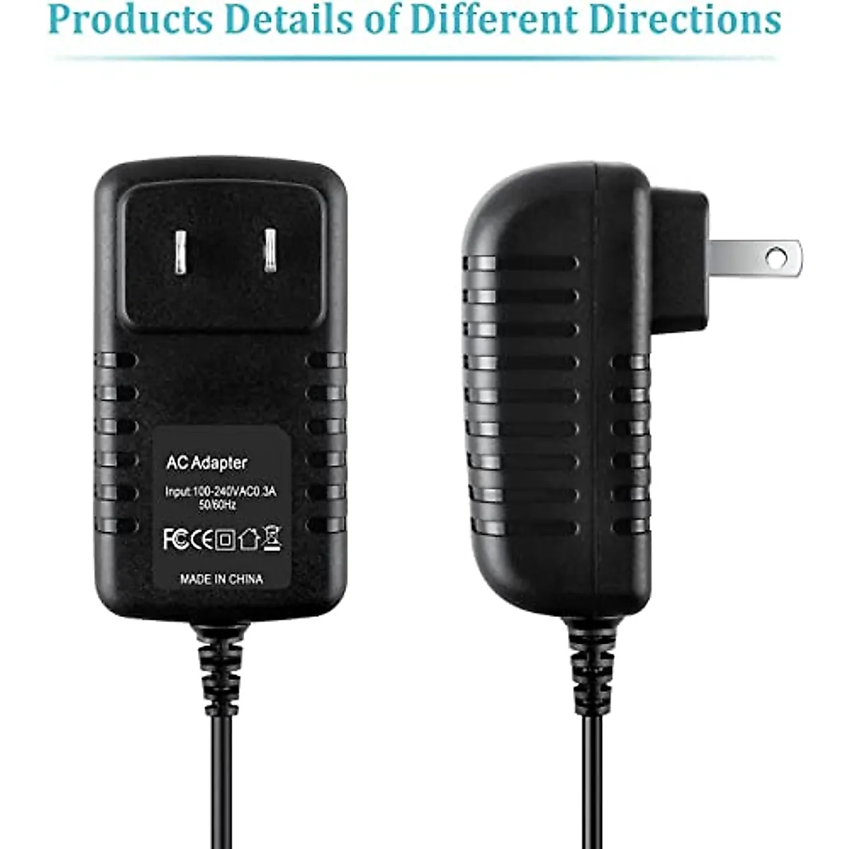 Guy-Tech AC/DC Adapter Compatible with Hitachi Digital 8 Hi8 8mm Video Camcorder VHSC Camera VM-H645LA VM-H845LA VM-H945LA VM-645LA VM-E645LA VM-845LA VM-945LA Power Supply Cord Cable Charger