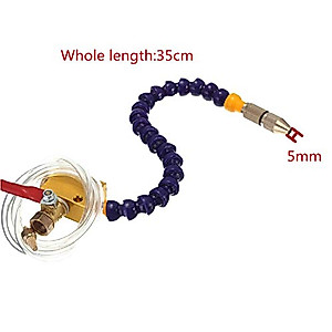 ChgImposs Mist Coolant Mist Lubrication System Unit, Metal Cutting Engraving Cooling Sprayer Machine with Air Pipe for CNC Lathe Milling Drill Machine