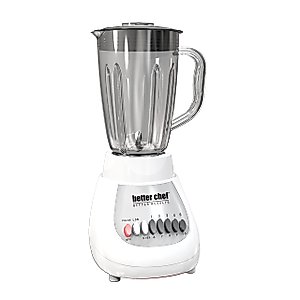 Better Chef Classic 10-speed Blender | 6-cup | BPA-free Acrylonitrile Styrene Polymer Jar (White)