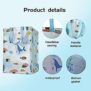 Lily queen Recycle Organizer Bin Bags for Kitchen Home Trash Cans Sorting Bins Waterproof 10 Gallons Set of 2