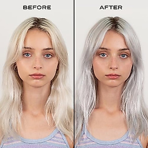 BLEACH LONDON Silver Conditioner - Ashy Blonde Rinse, Color Toning and Preserving, Vegan, Cruelty Free, Daily Hair Nourishment, Color Depositing Formula, 8.45 fl oz