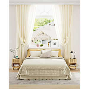 Aobafuir Wood Nightstand, Night Stand for Bedroom, Bedside Table with Drawers, Farmhouse End Table with Storage for Living Room (Retro)