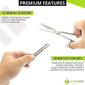 20Pcs Advanced Dissection Kit for Medical Biology & Veterinary Students- Anatomy Lab Botany Animal Frog Dissecting Kit. Stainless Steel Scalpel Knife Handle Blades - Premium Tools