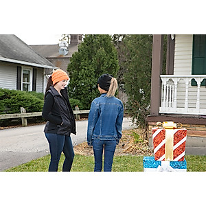 Funky Junque Criss Cross Hat Womens Beanie Tail Messy Bun High Ponytail Knit Cap - Black