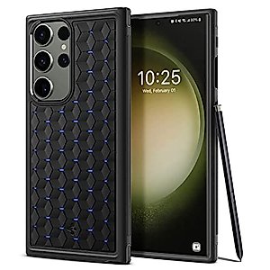 Spigen Cryo Armor Designed for Galaxy S23 Ultra Case (2023) - Matte Black