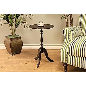 Frenchi Furniture Table, Mahogany, 17.93 in x 18.72 in x 3.35 in