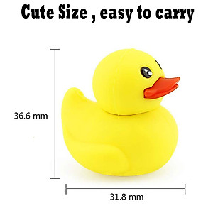 Cute Flash Drive 32GB, EASTBULL USB 2.0 Duck Novelty Flash Drive Thumb Drive Memory Stick Jump Drive for Data Storage (1 PCS)