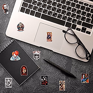 Horror Movie Have A Killer Party Decorations,Birthday Party Supplies For Thriller Killer Role Michael Myers Party Supplies Includes Banner - Cake Topper - 12 Cupcake Toppers - 18 Balloons -50 Horror Movie Stickers