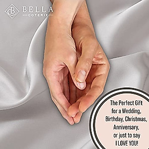 Bella Coterie Luxury King Bamboo Sheet Set | Organically Grown | Ultra Soft | Cooling for Hot Sleepers | 18" Deep Pocket [Grey Mist]