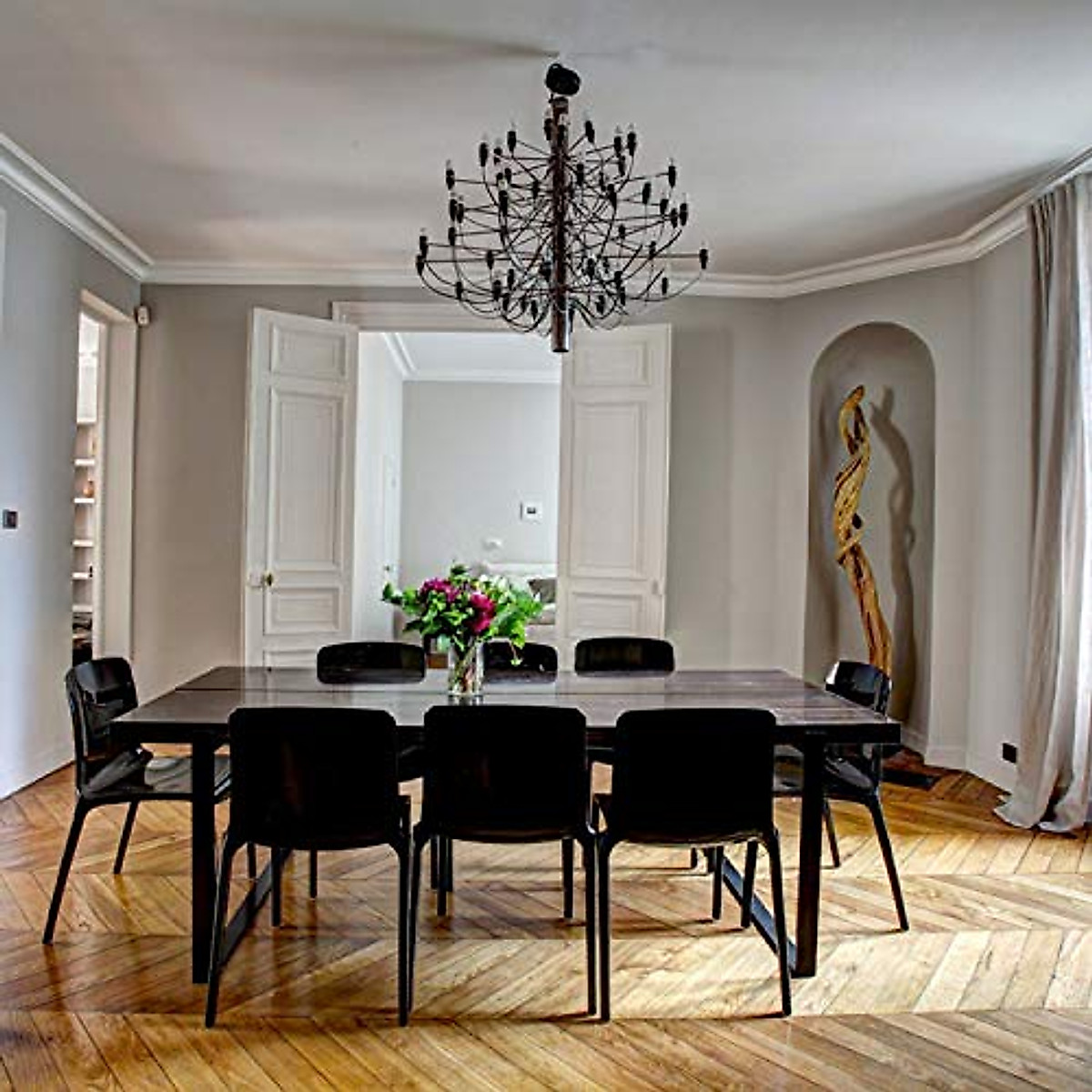 Asencia AN-03676 60 Watt Equivalent B11 All Glass Vintage Filament Dimmable LED Light Bulb, E12 Candelabra Base, 6-Pack, 6 Pack, Daylight (5000K)