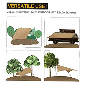 OneTigris Tent Tarp Footprint 94"x94", Large Size, Waterproof Lightweight Multifunctional Camping Tarp Beach Blanket for Camping Hiking Backpacking