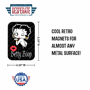 Desperate Enterprises Betty Boop Kiss Refrigerator Magnet - Funny Magnets for Office, Home & School - Made in The USA