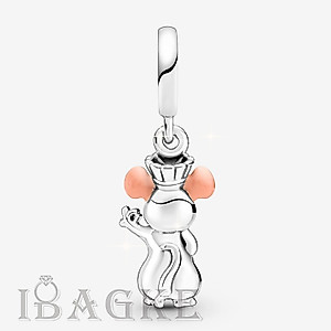 PHOSEA 925 Sterling Silver Dangle Charm Beads Pendants Fit for European Bracelets Charms DIY Jewelry Gift for Women Girls (Redmi Dangle)