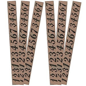 Vaguelly 6 Sheets Ethereal Drum Sticker Tool Stickers Scale Paper Appendix