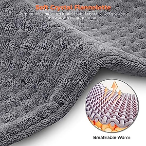 NOWWISH Heating Pad for Back Pain & Cramps Relief, Moist Heat Electric Heating Pads with Auto Shut Off, Christmas Birthday Gifts for Women Men, 12 "x 24 Gray