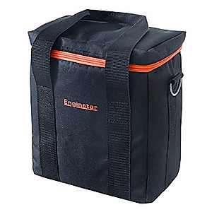 EnginStar Carrying Case Storage box Travel Business Lunch Bag Shockproof Universal Compatible for Portable Power Station, picnic camping wild fishing hunting - Black
