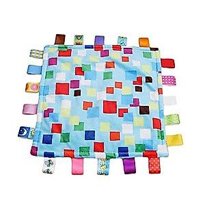 G-Tree Yellow Baby Comforter Blanket - Rabbit, Bird and Bee Animals Security Blanket with Plain Yellow Textured Underside