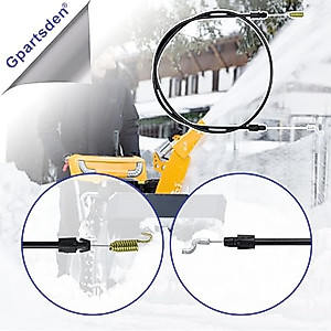 Gpartsden 946-0910A 746-0910 46-005 Clutch Auger Engagement Cable for MTD Cub Cadet Yard Machine Toro 721E 521R 521E 421R 321R 321 140 Snow Thrower Replaces 746-0910A 946-0910