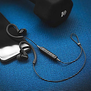 Koss BT232i Wireless Bluetooth Earclips, In-Line Microphone, Volume Control and Touch Remote, Sweat Resistant, Dark Grey and Black