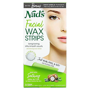 Nads Facial Wax Strips Size 24ct Nads Facial Wax Hair Removal Strips 24ct