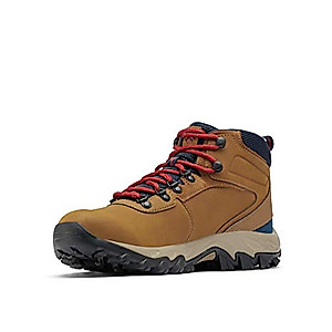 Columbia mens Newton Ridge Plus Ii Waterproof Boot Hiking Shoe, Light Brown/Red Velvet, 12 US