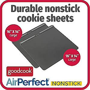 GoodCook AirPerfect Set of 2 Insulated Nonstick Baking Cookie Sheets, Large