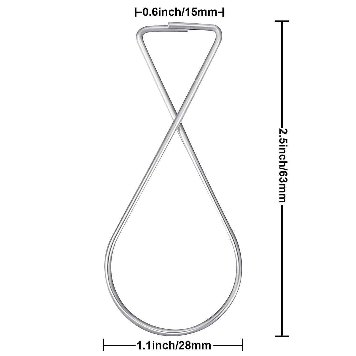 500 Packs Ceiling Hook Clips Ceiling Tile Hooks T-bar Clips Drop Ceiling Clips for Office, Classroom, Home and Wedding Decoration, Hanging Sign from Suspended Tile/Grid/Drop Ceilings