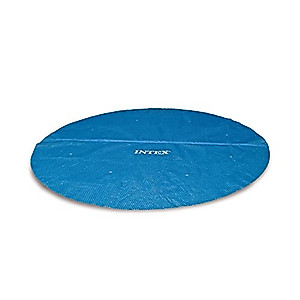 INTEX 28015E Solar Pool Cover: For 18ft Round Easy Set and Metal Frame Pools – Insulates Pool Water – Reduces Water Evaporation – Keeps Debris Out – Reduces Chemical Consumption