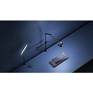 Elgato Solid Arm, Holding Arm with Padded Clamp for easy Mounting and Adjusting of Lights, Cameras, and Microphones, for Streaming, Videoconferencing, and Studios