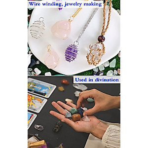 Amethyst Tumbled Polished Natural Healing Crystals Stones Bulk Rocks Stones Crystal for Energy Reiki Tumbling Cabbing Balancing Decoration Gemstones Crystal Healing Meditation Therapy Gift 100g